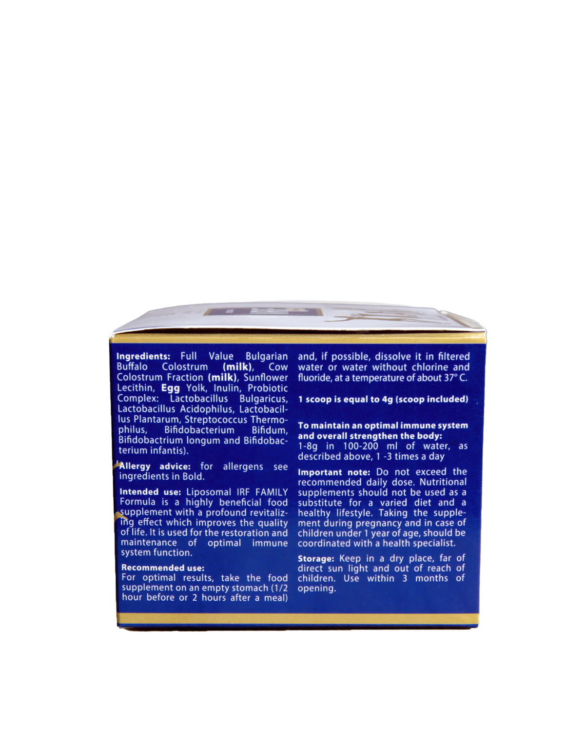 IRF Family - IMMUNO REGULATING FACTORS - 120g - Tana health